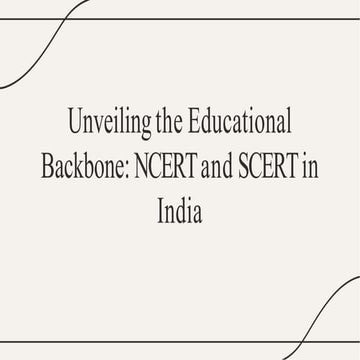 Role of NCERT and SCERT in Indian Education System. | PPTX