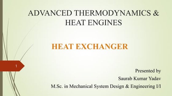Heat exchanger and its type,ntu method | PDF
