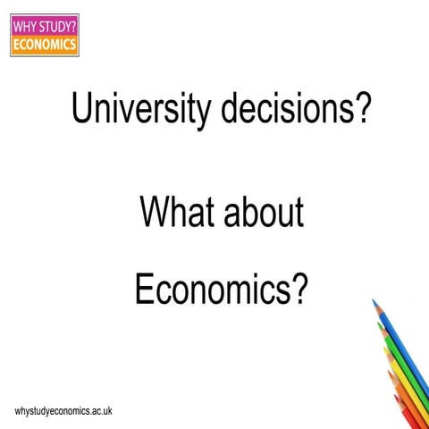 Why study economics? Awareness of economics | PPT