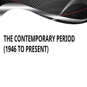 L1.5 21st Century Lit - Post War and Contemporary Period - student's ...