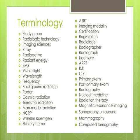 Radiology, definition and professions in radiology | PPTX