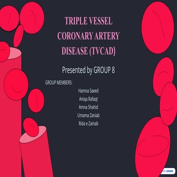 triple vessel disease of heart pathology | PPTX