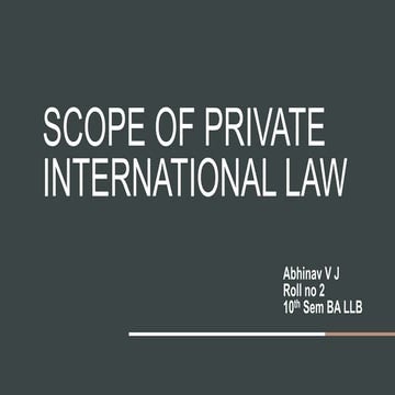 Private international law scope pil pptx | PPT