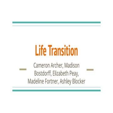 Life Transition Presentation | PDF