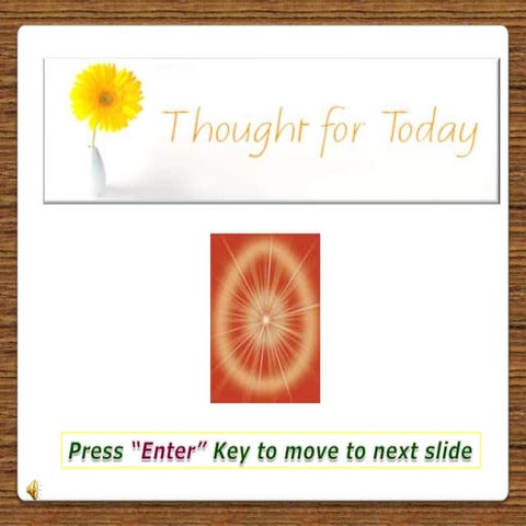 Thought For the Day | PPSX