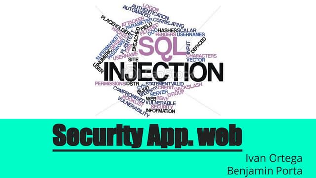 Web Security Owasp Sql Injection And Cross Site Scripting Xss Ppt 7952