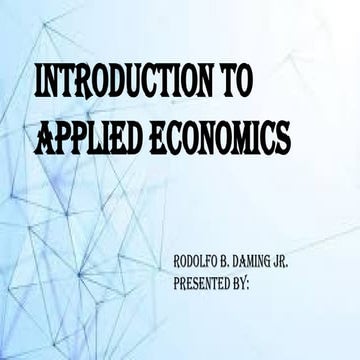 Basic Concepts Of Economics | PPTX