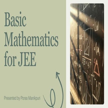 Presentation - Basic Mathematics for JEE.pdf