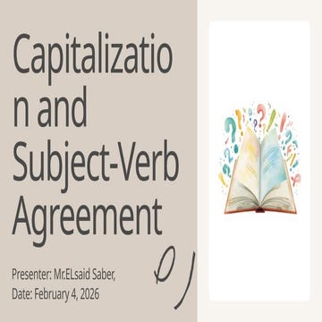 Presentation - Capitalization and Subject-Verb Agreement (1).pptx