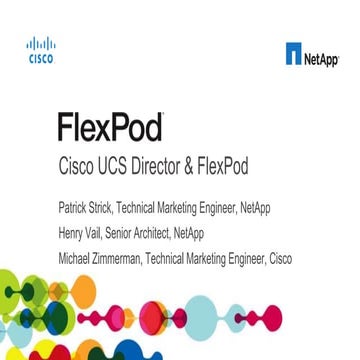 Presentation cisco ucs director & flex pod | PDF