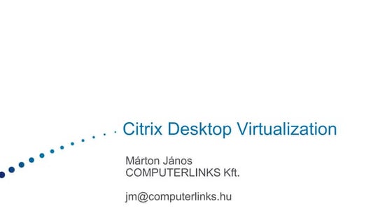 VDI-Citrix Solution comparison Presentation.pptx | Operating Systems | Computer Software and ...