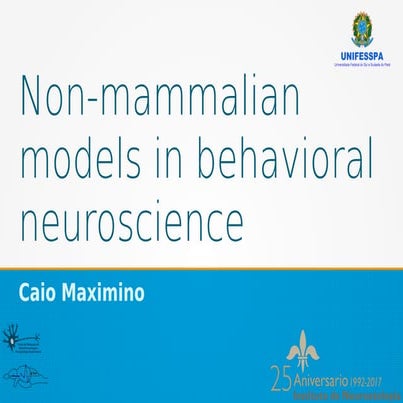 Non-mammalian models in behavioral neuroscience | PPT