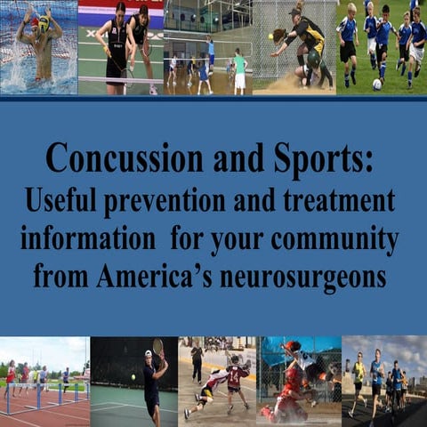 Presentation concussion and sports -official aans-cns-think first ...