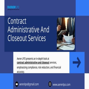 Contract Administrative Services - Aeren | PPTX
