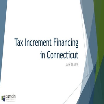Tax Increment Financing in Connecticut | PPT