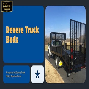 Dump Bed Manufacturers in Sedan, KS | Custom & Heavy-Duty Dump Beds | PDF