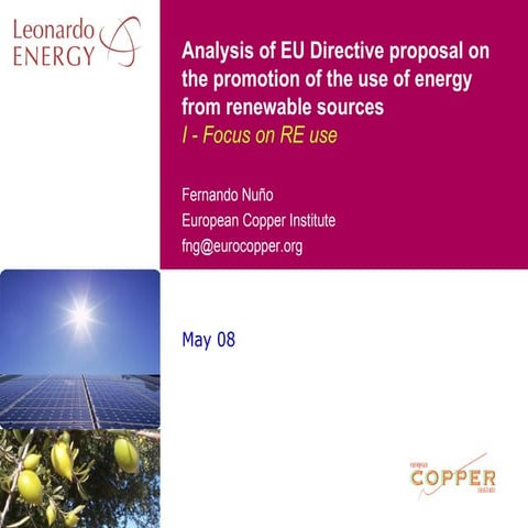 The Renewables EU Directive | PPT