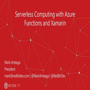 Serverless Computing With Azure Functions And Xamarin Ppt 3960