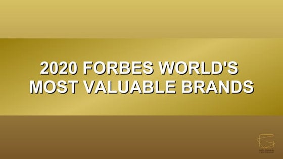 2020 FORBES WORLD'S MOST VALUABLE BRANDS | PDF