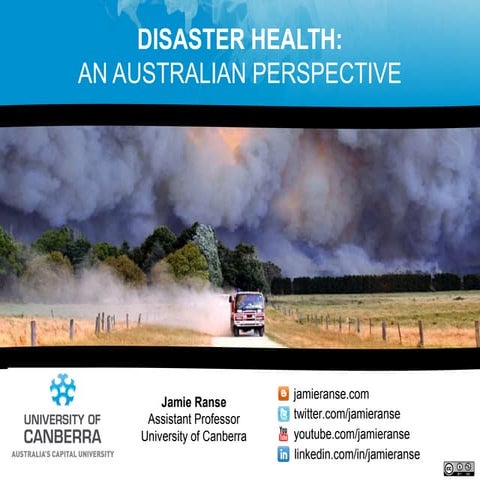 Disaster health: an Australian perspective | PPT