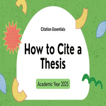 How to Cite a Thesis Correctly: A Complete Guide for Students and ...