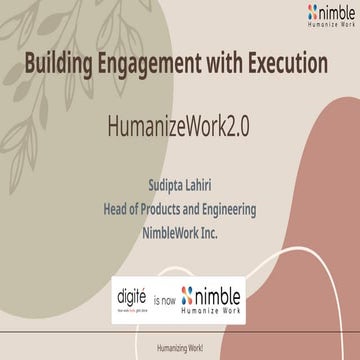 Agile Chennai 30-31Aug 2024 | Building Engagement with Execution by ...