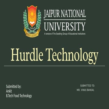Hurdle technology | PPTX