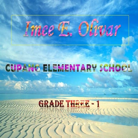 Presentation imee e. olivar | PPT