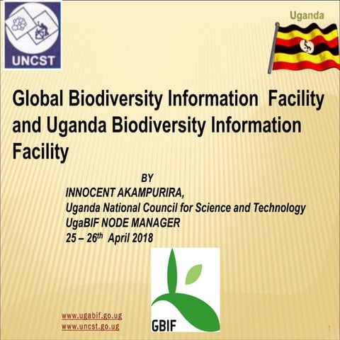 Global Biodiversity Information Facility and Uganda Biodiversity ...
