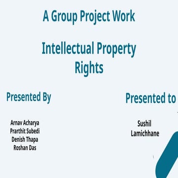 Presentation - Intellectual Property Rights.pptx