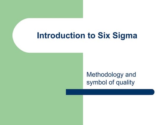 Six sigma ppt | PPT