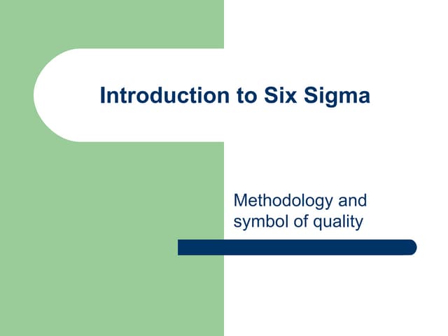Basic Six Sigma Presentation | PPT | Business | Business and Finance