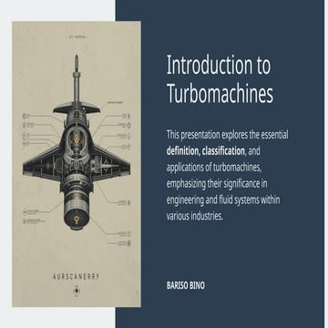 Presentation - Introduction to Turbomachineries.pptx