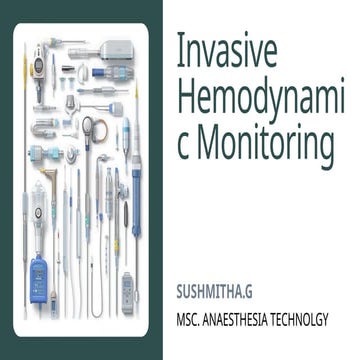 Comprehensive Guide to Invasive Hemodynamic Monitoring Techniques and ...