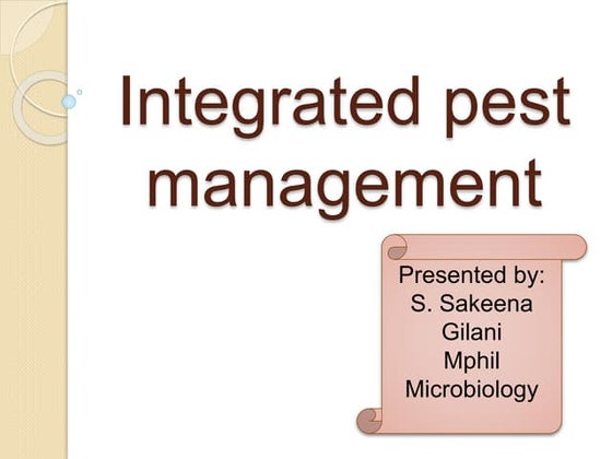 Integrated Pest Management | PPT