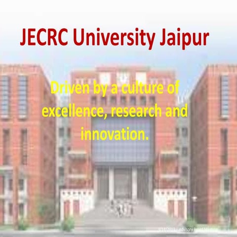 Presentation JECRC University | PPTX