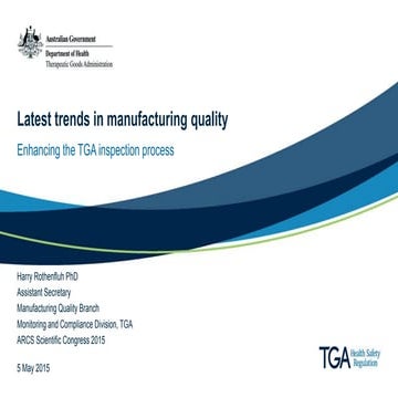 Latest trends in manufacturing quality | PPTX