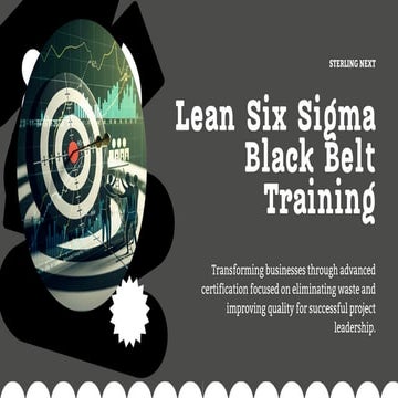 Lean Six Sigma Black Belt Training for Professionals at Sterling Next | PDF