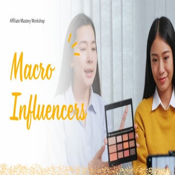Presentation about Macro Influencers for Marketing | PDF