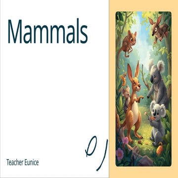 Mammals classification ppt, the types of reproduction | PPTX
