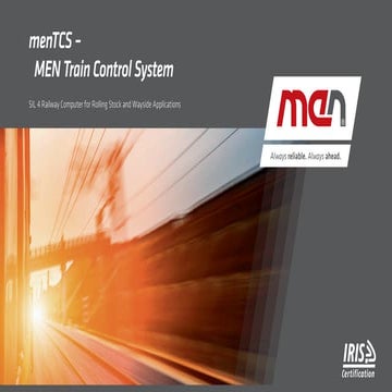 menTCS - MEN Train Control System | PPT