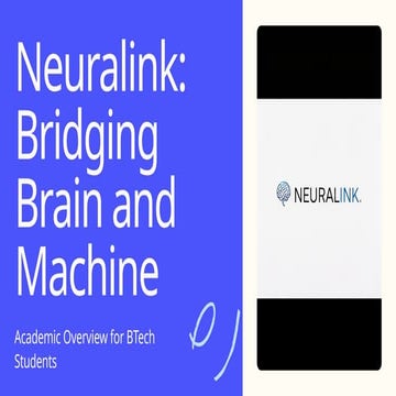 Neuralink technical seminar | PPTX