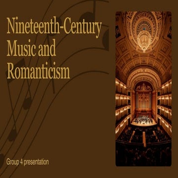 Music of the Romantic Period - 3rd Quarter Lesson in MAPEH 9 | PPT