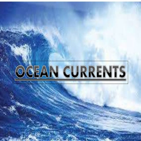 Presentation oceanography | PPT