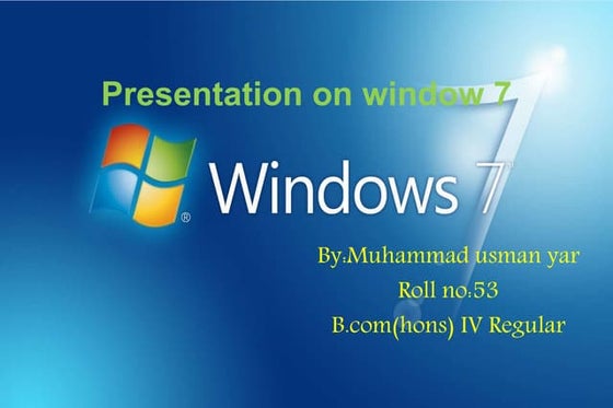 Part 3 elements of windows | PPT