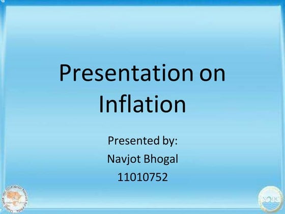 Presentation on Inflation | PPTX