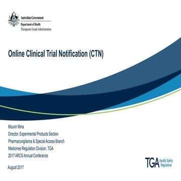 Presentation: Online Clinical Trial Notification (CTN) | PPT