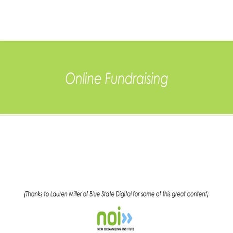 Online Fundraising | PPT | Non-Profit Organizations | Industries