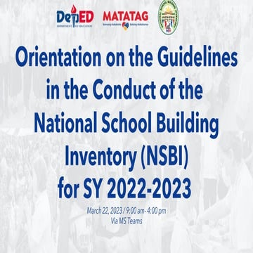 PRESENTATION-Orientation-on-the-Guidelines-in-the-Conduct-of-NSBI-SY ...