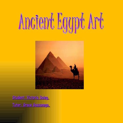 Egyptian art presentation | PPTX